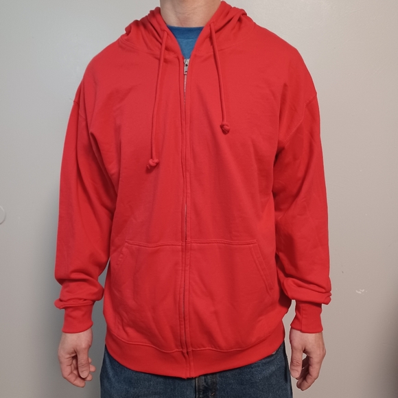 Jackets & Coats | Red Lightweight Zipup Jacket | Poshmark